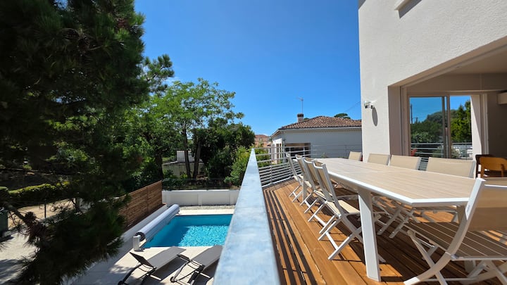 Apt 10 Pers- 4 Ch- Piscine- Plage, Clim - Meschers-sur-Gironde