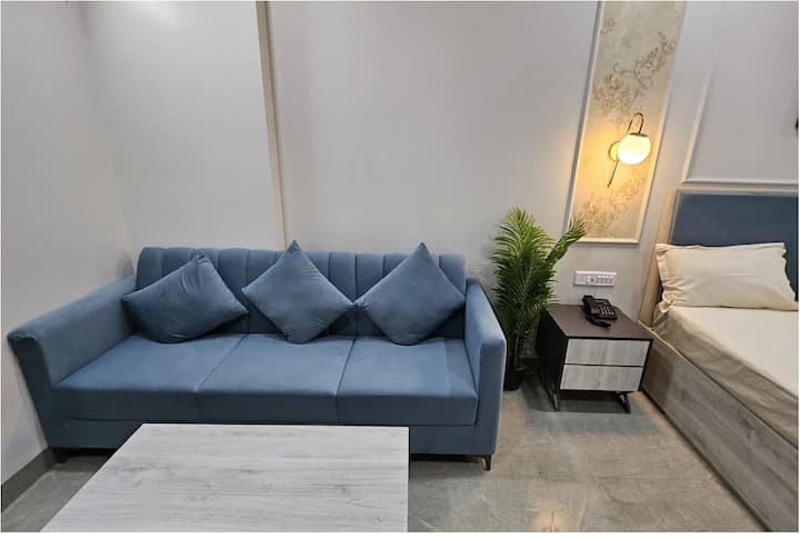 Modern Studio With Kitchenette & Cozy Seating - Jaipur
