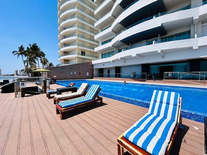 Beachfront Apartment With Beautiful View By Gpsrentas - Mazatlán