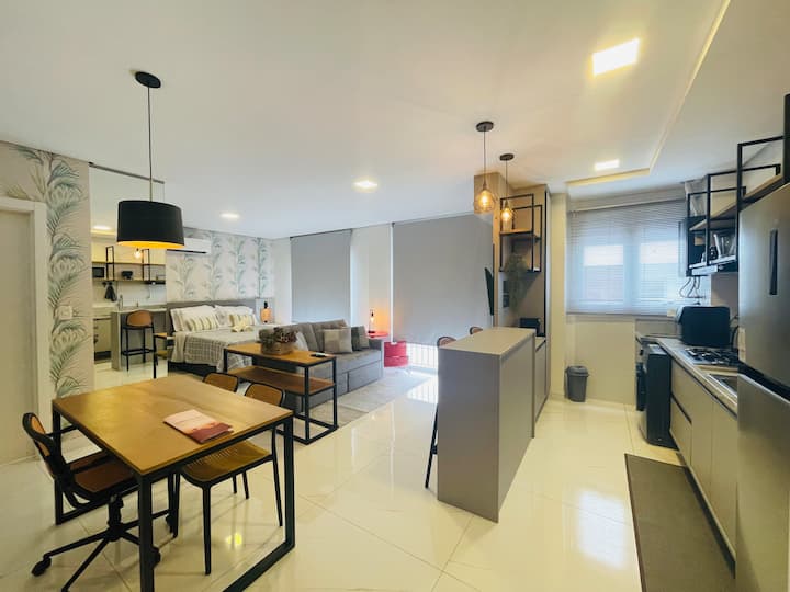 Loft C/ Colchão Massageador | 5min Rua Coberta. - Nova Petrópolis