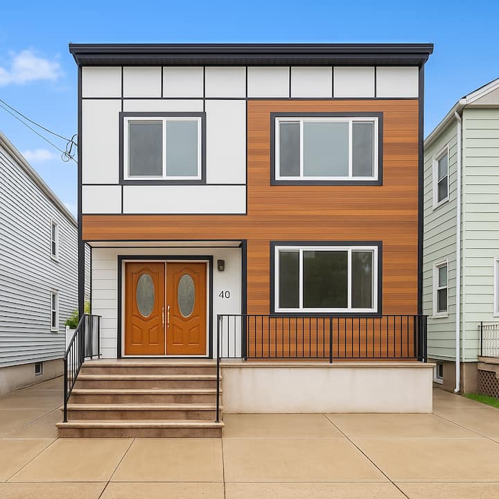 Modern 2br + Office Near Nyc W/ Parking | Sleeps 6 - Jersey City, NJ