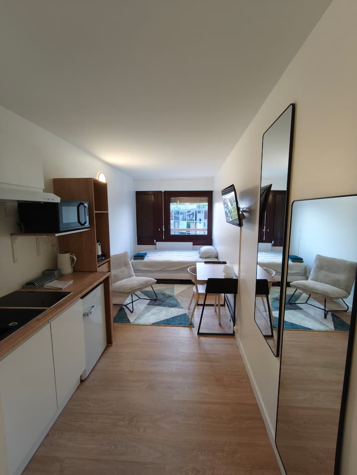 Bright Studio Next To Tram 17 Direct To Gva Center - Annemasse