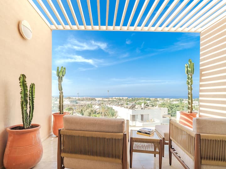 Luxurious Sea View Apartment With Swimming Pool. - Taghazout