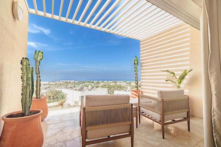 Luxurious Sea View Apartment With Swimming Pool. - Taghazout