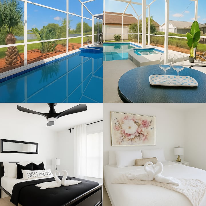 Waterview 4 Miles To Disney 3br 2ba Pool Home - Aquatica Orlando, Kissimmee