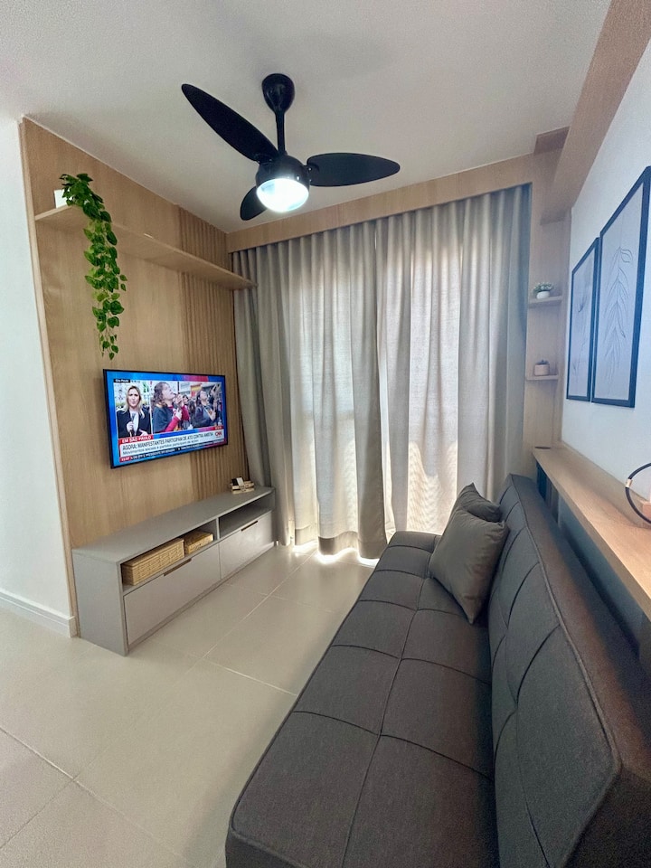 Ap Smart. Rooftop Pool. Novo/ar/garagem/piscina - Campinas