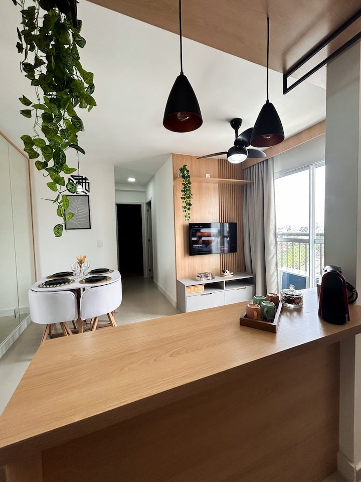 Ap Smart. Rooftop Pool. Novo/ar/garagem/piscina - Campinas