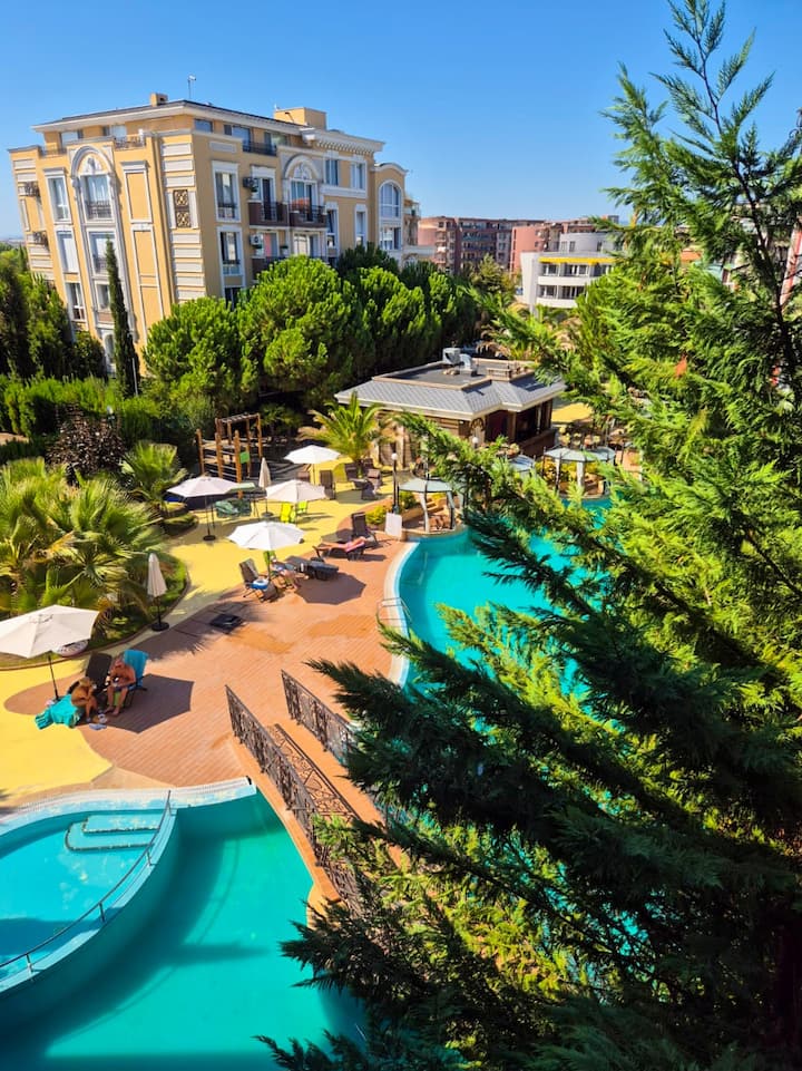 Messembria Resort Уютная студия с видом на бассейн - Nessebar