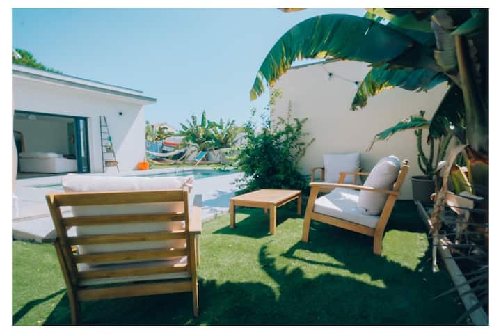 Villa Avec Piscine Et Jacuzzi - 4ch - Proche Plage - Perpignan