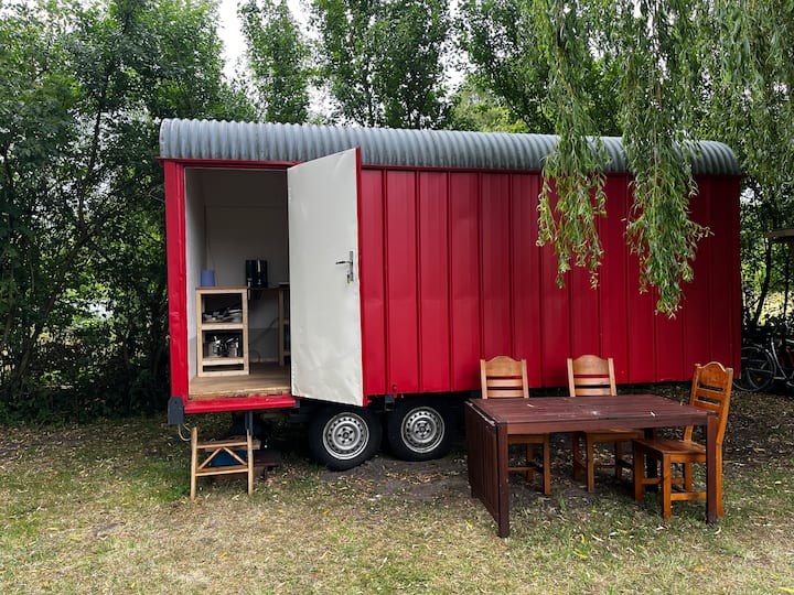 Bauwagen Rosi Auf Dem Reiterhof Scholz - Feldberger Seenlandschaft