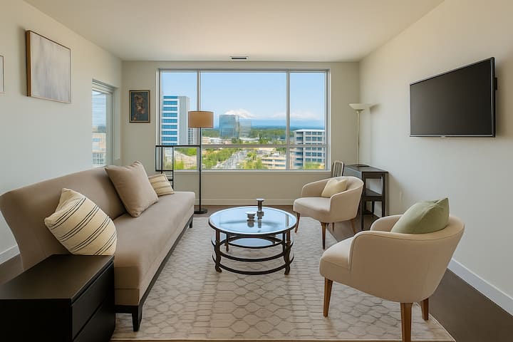 2 Bed Penthouse In Downtown Bellevue +Wi-fi +A/c - Bellevue, WA