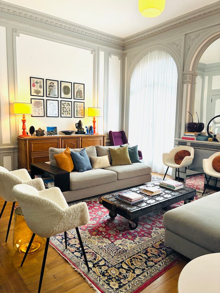 Grande Maison Art Déco à Lille, Jardin, Terrasse. - Lille