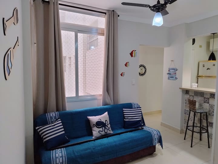 Espaço Relaxante Em Frente A Praia - 聖多斯