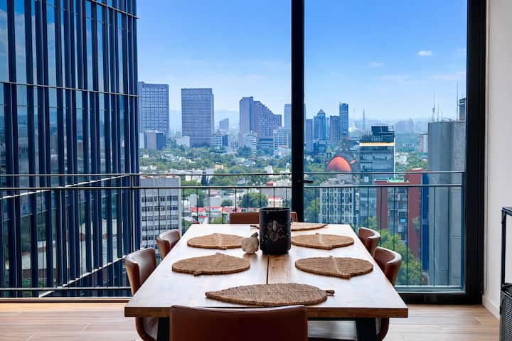 Spacious Apt 2br + Private Roof Garden - Mexico City