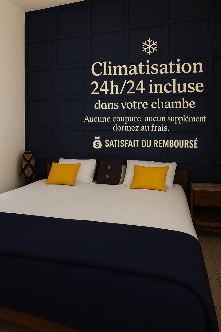 1 Chambre Climatise 24h/24 & Sdb Privée - Bamako