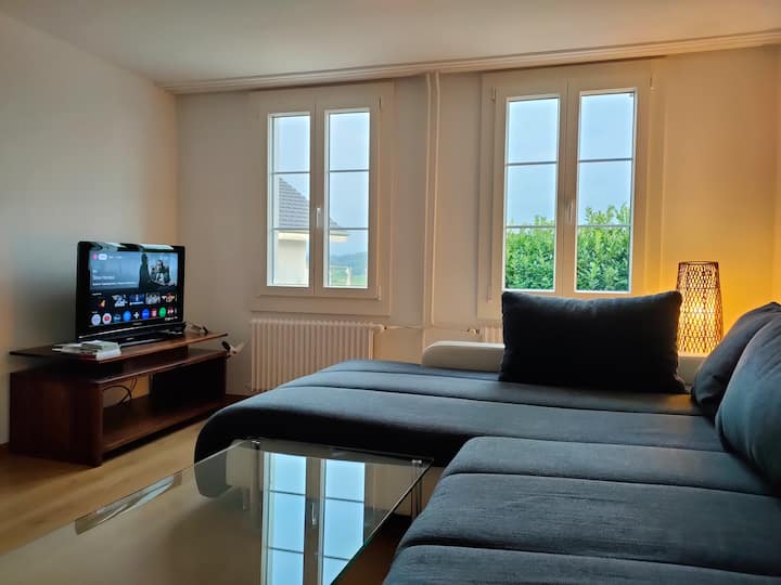 80 M² Avec Salon, Cuisine, Lave-linge, Sèche-linge - Fribourg