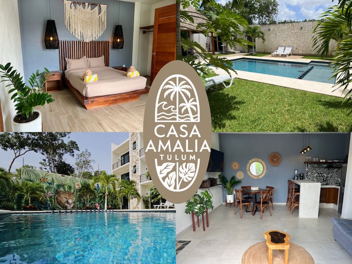 Depto. Equipado | 2 Bicis | Alberca | 4 Min Zamna - Mexique