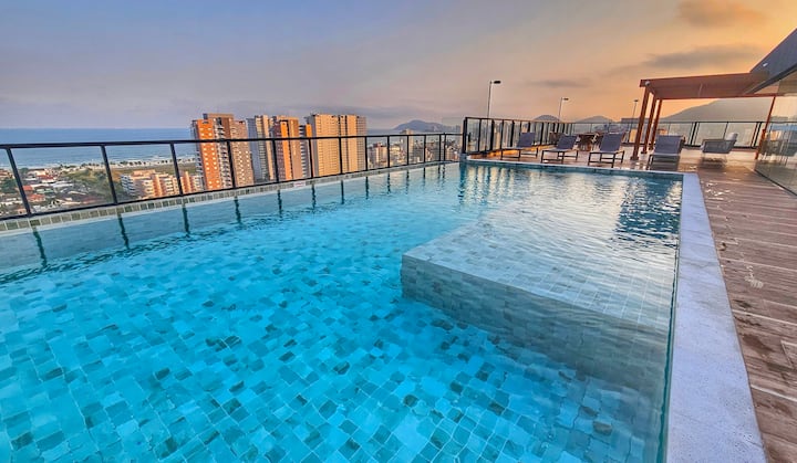 Lindo Ap | Piscina Vista Mar | Lazer Completo - Guarujá