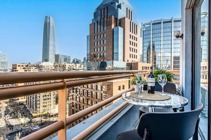 Apartamento De Lujo Con Terraza En Las Condes 4pax - Providencia, Chile