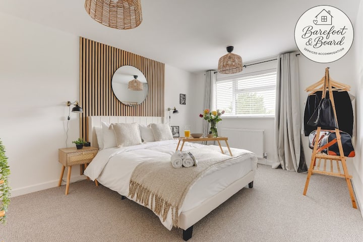 Lux 2br | Hi Spec | Free Parking | Workspace | Bbq - Stevenage