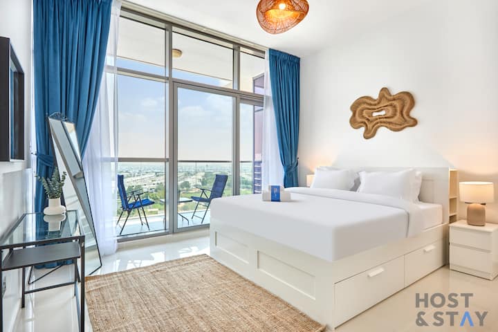 Radiant & Sunny Living - 1br In Orchid Damac Hills - Dubaï