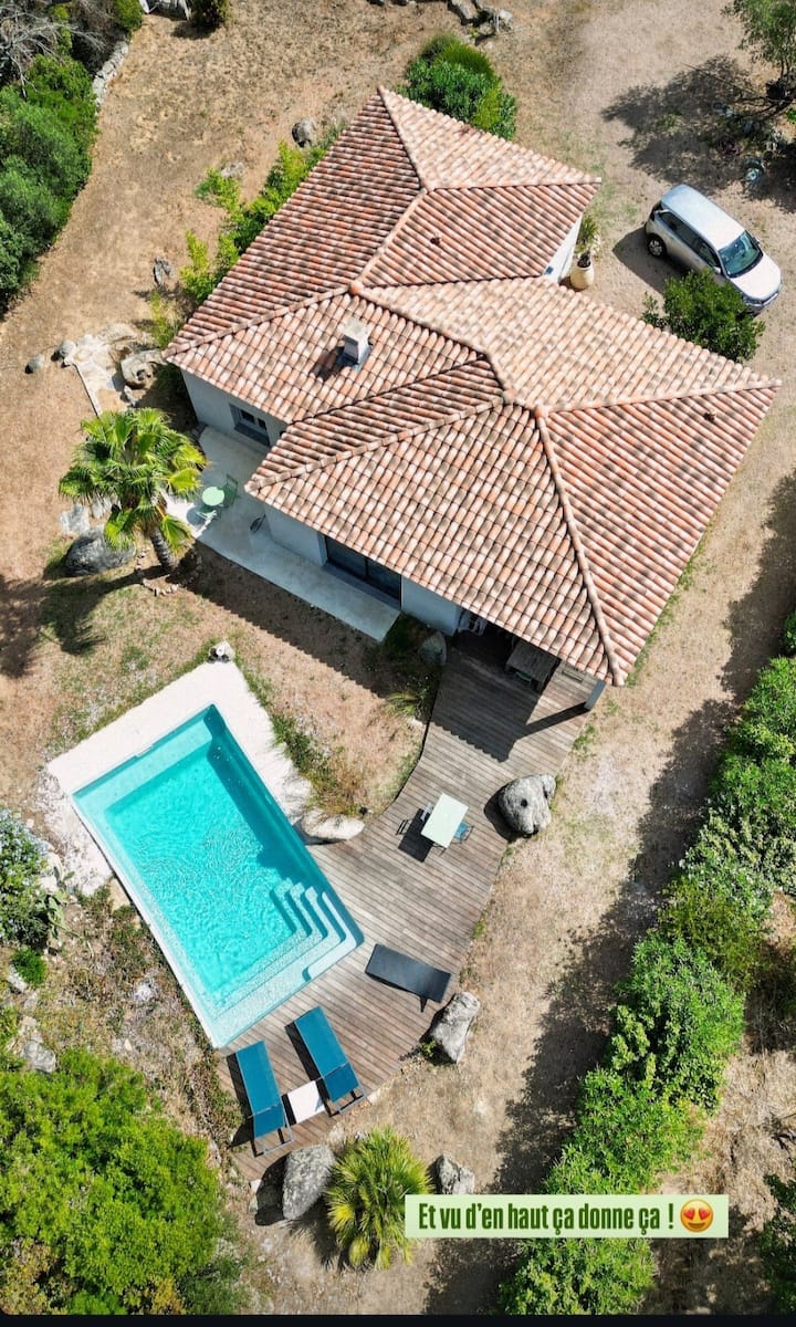 Villa Climatisée Avec Piscine Privée - Figari