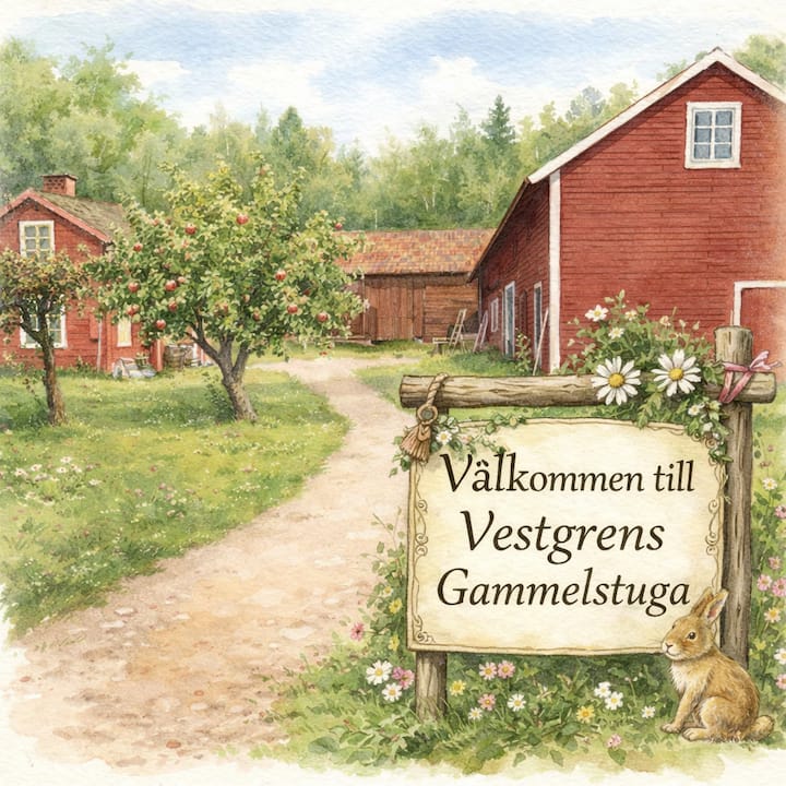 Gammelstugan, Västanberg Bjursås. - Schweden
