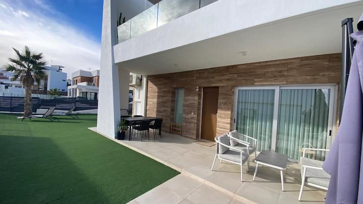 Apartamento Con Gran Jardín Privado Cerca Benidorm - Finestrat