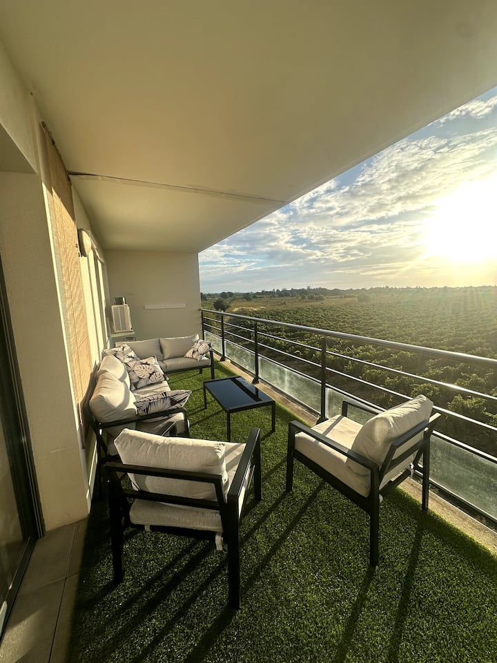 Appartement Moderne Avec Terrasse - Vue Sur Vignes - Perpignan
