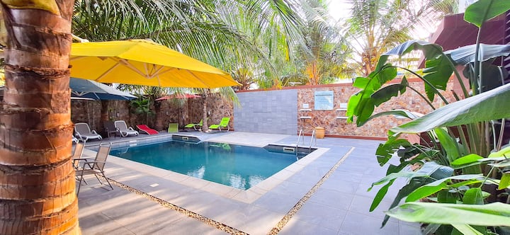 Bianca 3bdr/pool/bkfst/gym/beach5min/airport15min - Accra