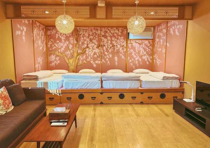 Big 46m² Room In Asakusa/4–6ppl+pickup Until Oct - 우에노