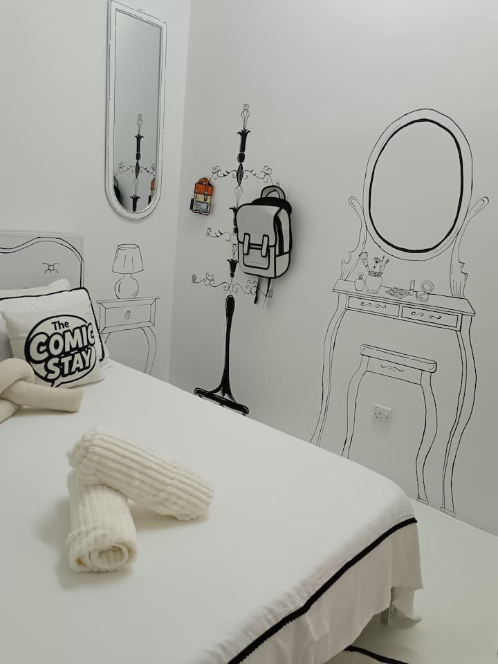 The Comic Stay- 7pax Tiny House - Unic Homestay - Malasia