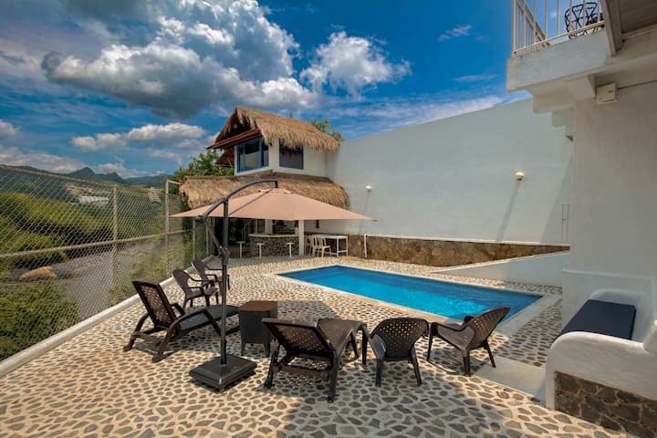 Casa 1 Km Parque Villeta+wifi+piscina+bbq+tv 12px - Sasaima