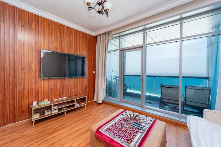 Ocean Azure Luxe Escape | Full Sea View+pool&gym - 阿治曼