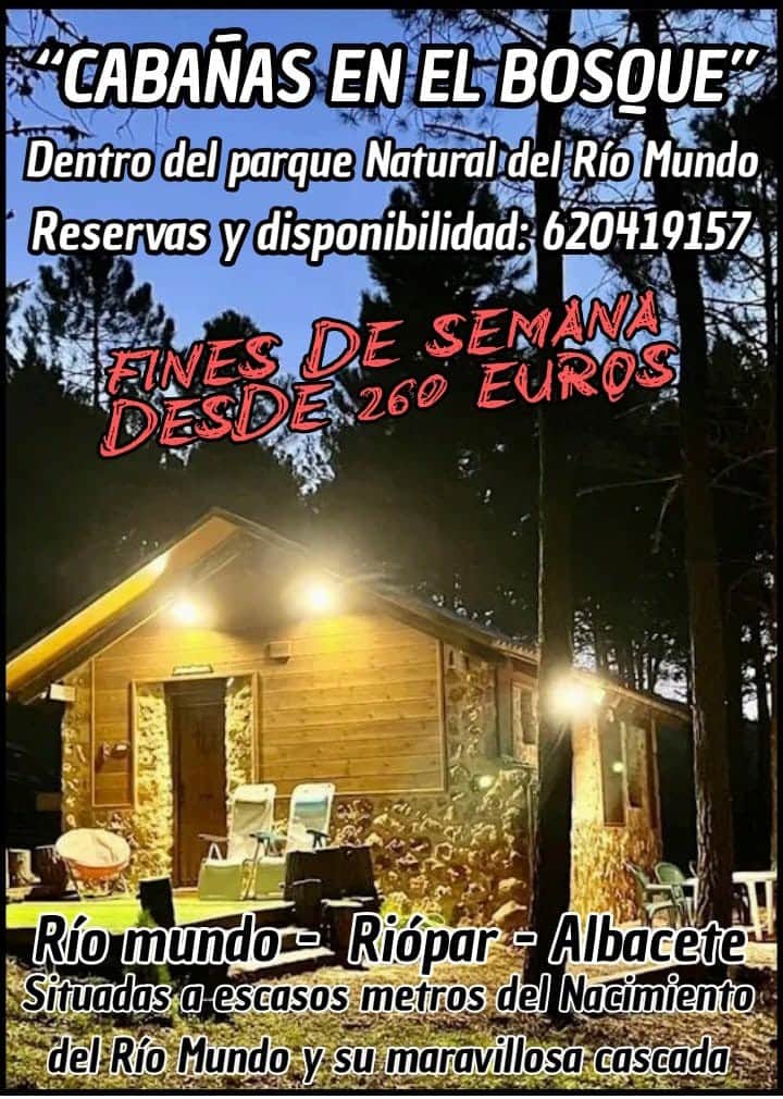 Finca El Lagunazo, Cabaña Campanilla, Río Mundo - Riópar