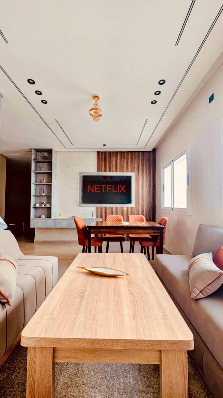 Appartement 3 Chambres Spacieux Chic Centre Agadir - Agadir