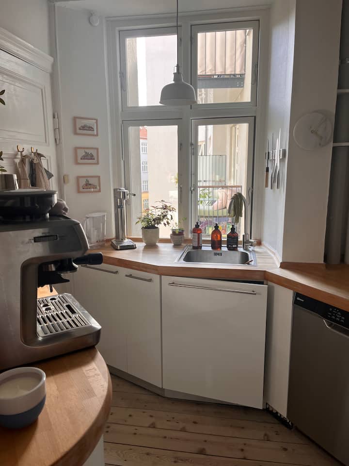 Lys Lejlighed På ØSterbro – Tæt På Alt - Copenhaguen