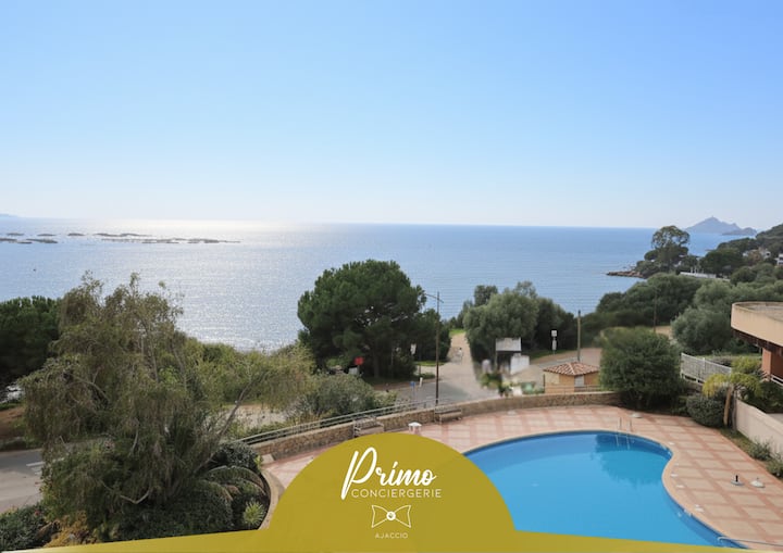 Les Sanguinaires N°31 - T2 Vue Mer, Piscine, Plage - Ajaccio