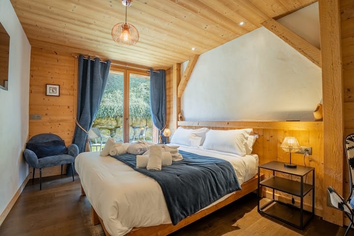 Chambre "Piste Bleue" Chalet Virolet - Les Gets