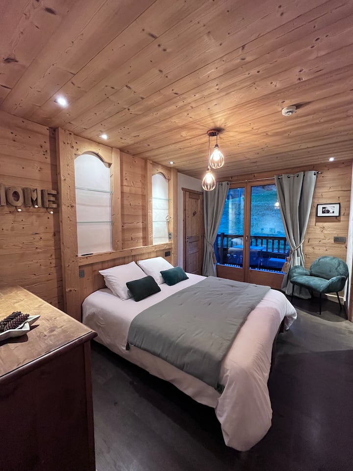 Chambre "Piste Noire" Chalet Virolet - Morzine
