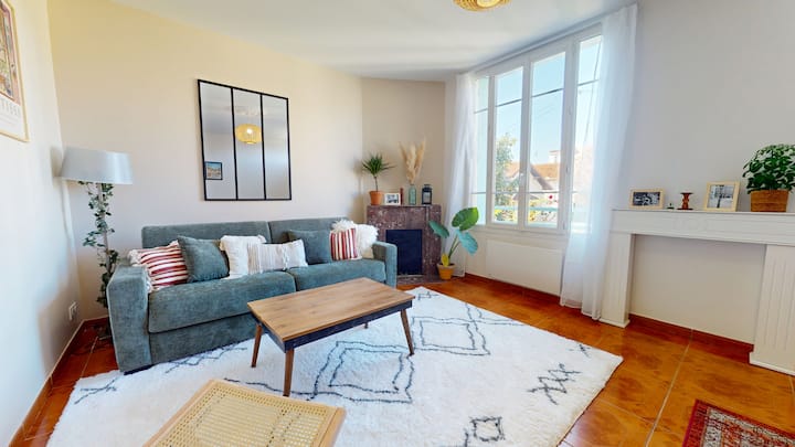 Charmant T3 Av Terrasse 10min De Paris/rer C 150m - Vitry-sur-Seine