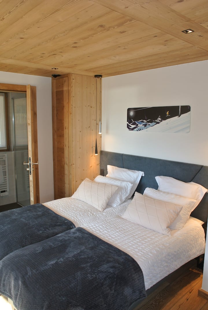 Chambre "Piste Bleu" Chalet Téléporté - Les Gets