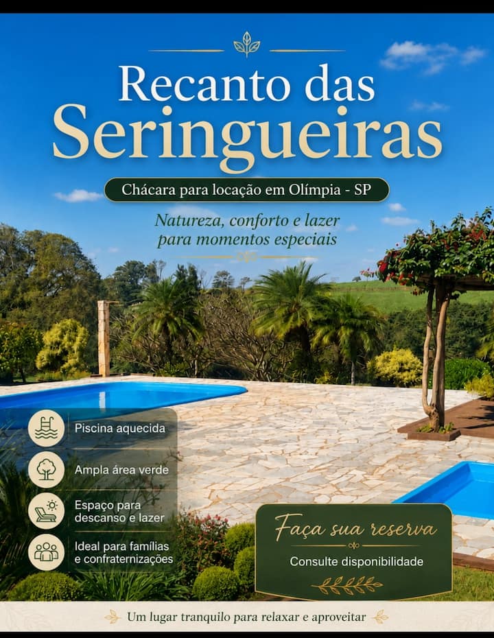 Recanto Das Seringueiras,  Com Piscina Aquecida - Olímpia