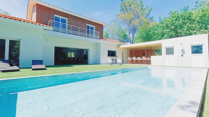 Villa Piscine Chauffée Et Spa Entre Lac Et Océan - Biscarrosse