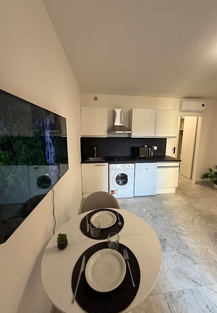 Joli Studio Rénové Avec Climatisation Et Terrasse - Nice