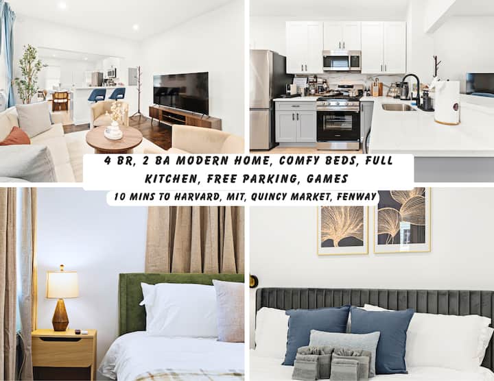 Top 5% Home| 15 Walk To T| Free Parking - Boston, MA