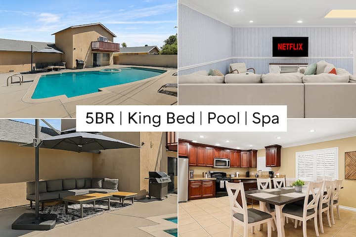Spacious Oc Disney Beach Getaway | Pool | Spa | - Huntington Beach