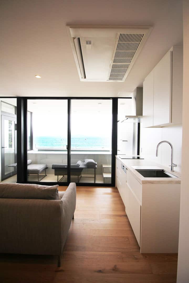 【2名定員-ワンルーム】オーシャンビュー＆専用サウナ付 プレミアムツイン（41㎡）3-b - 三浦市