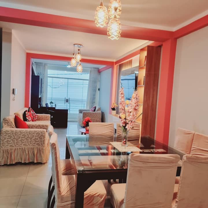 Casa Con Vista Al Mar De 4 Hab. Con Baño Privado - Ilo