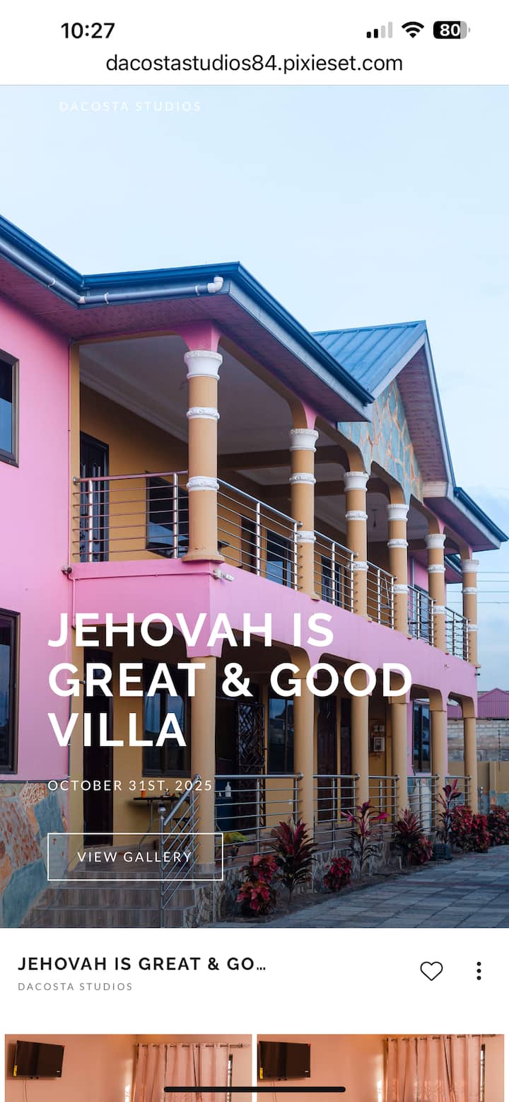 Jehovah Is Great &Good Villa Apt#3 (Starlink Net) - Ghana